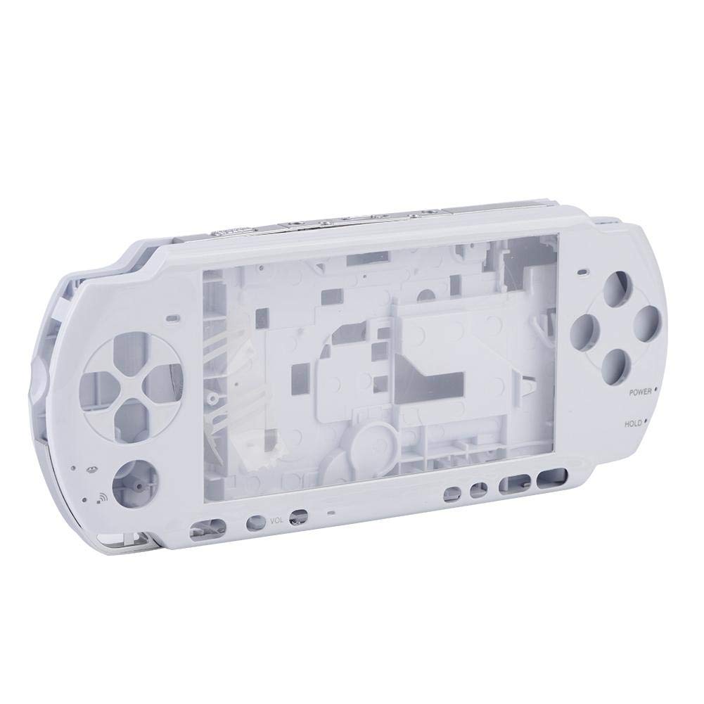 Game Console Shell Replacement Full Housing Console Case Compatible with PSP 3000 Game Console Shell(White)