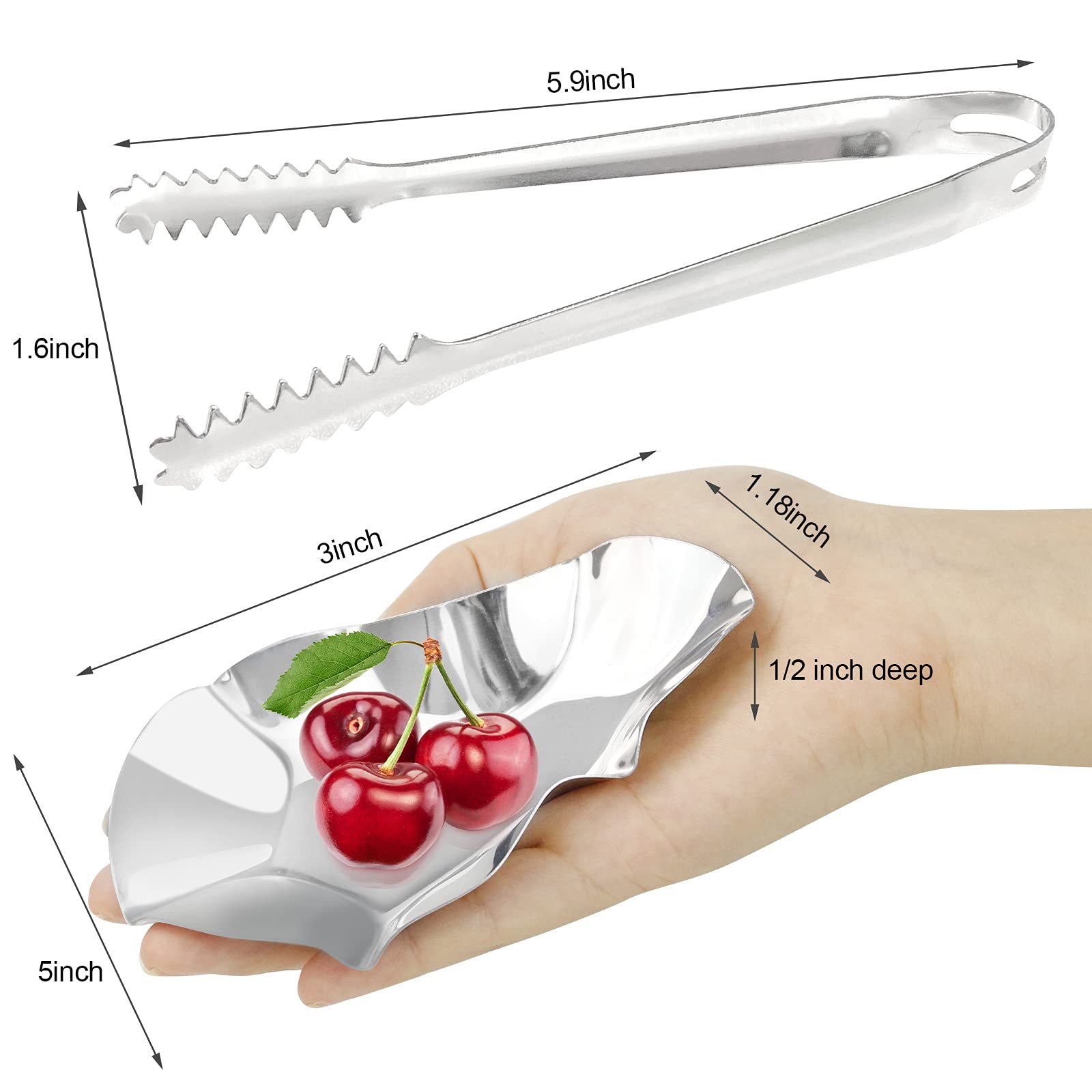 Rrtizan Oyster Shells,12 Pcs Set Oyster Shells with Kitchen Tongs, Oyster Shells for Cooking, Perfect for Grilled Seafood Sauce Tray Stainless Steel Reusable