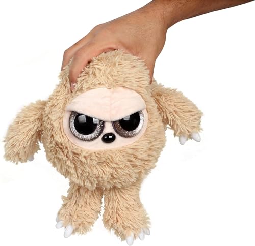 Grumpy Baby Sloth - Adorable Super Soft Plush Stuffed Animal Toy Doll (Glitter Eyes) - Large 8 Inch - Unique Gift for Kids and Adults