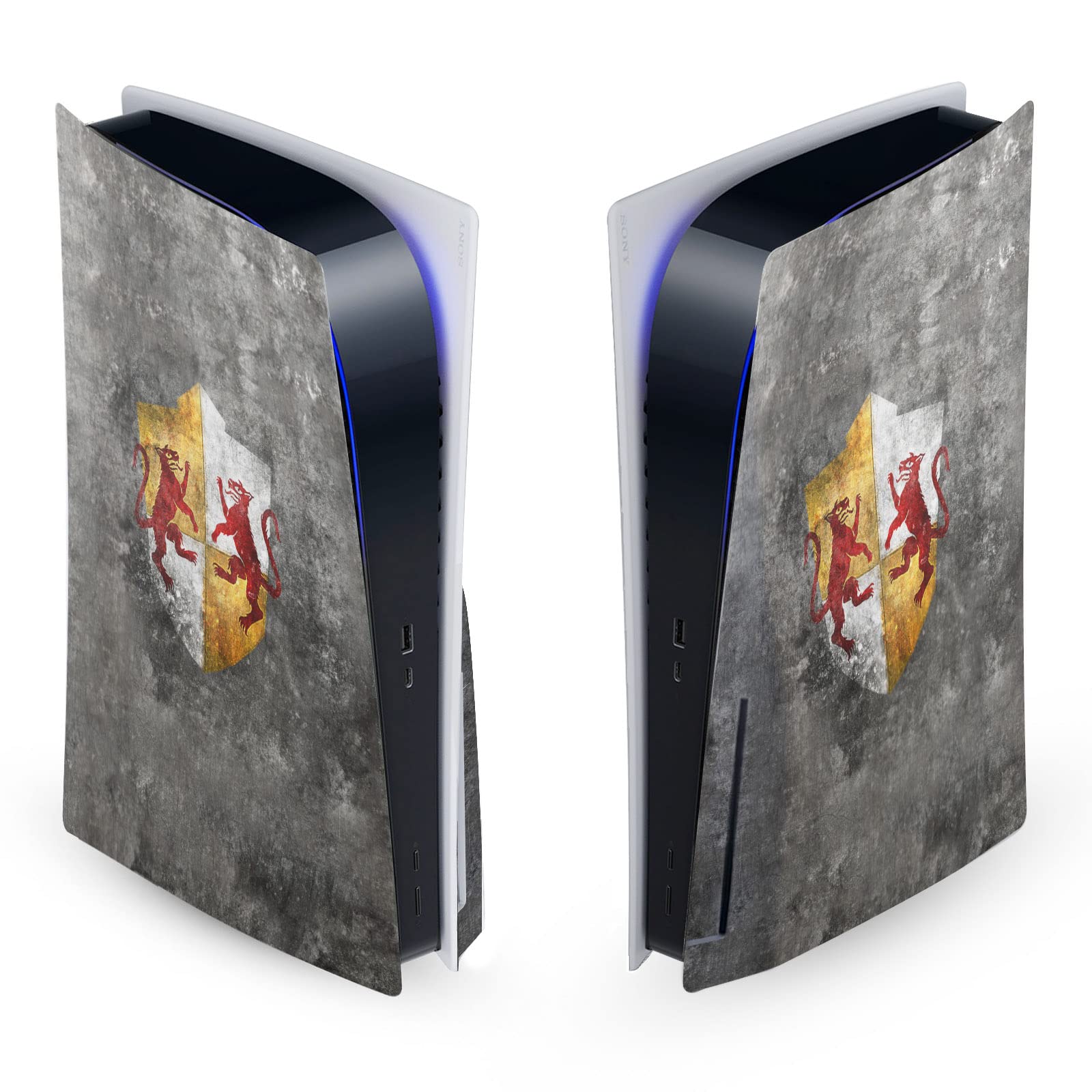 Head Case Designs Officially Licensed EA Bioware Dragon Age Ferelden Distressed Heraldry Vinyl Faceplate Sticker Gaming Skin Decal Cover Compatible With Sony PlayStation 5 PS5 Disc Edition Console