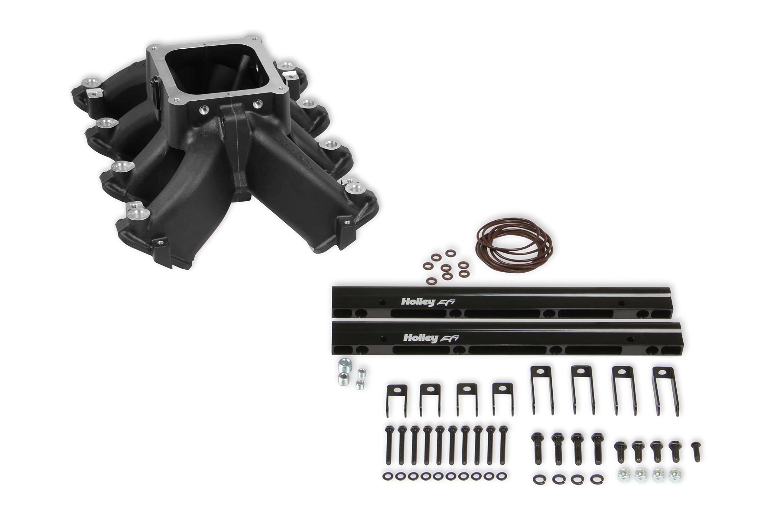 Holley 300-294BK: 4500 Ls Sp Intake Manifold Efi Ls1 Port W/Fuel Rails Blk