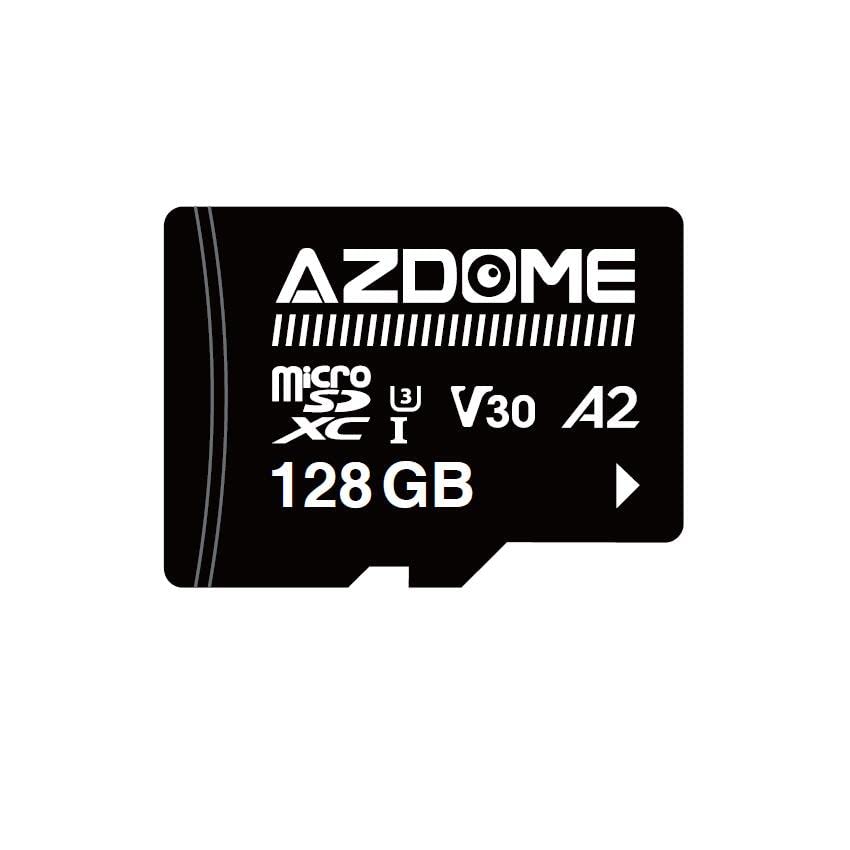 AZDOME 128GB Micro SD Card microSDXC Memory Card for AZDOME M550 GS63H Pro M63 M300 M300S M27 M17 M01 Pro PG19X Dash Cam Full HD & 4K UHD, U3, A2, V30