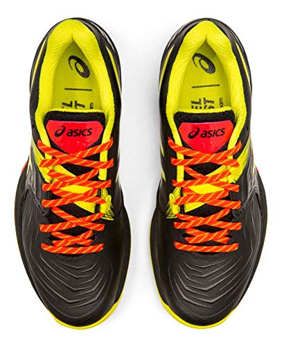 ASICS Blast FF Women's Volleyball Shoes, Black/Sour Yuzu, 7.5 M US