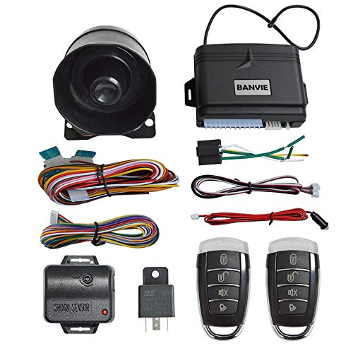 BANVIE Car Security Alarm System with Keyless Entry