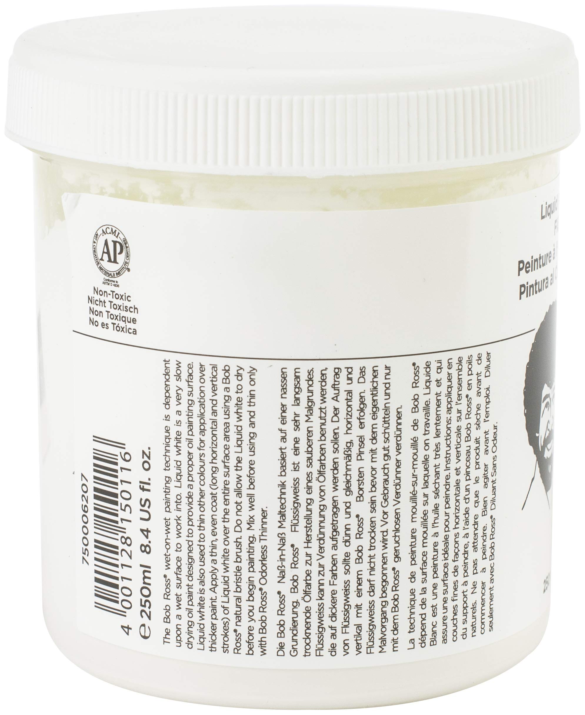 Bob Ross Liquid White Oil Paint, 237ml jar (750006207)