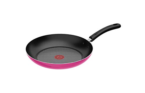 T-fal C72905 Excite Nonstick Thermo-Spot Dishwasher Safe Oven Safe PFOA Free Cookware, 10.25-Inch, Pink