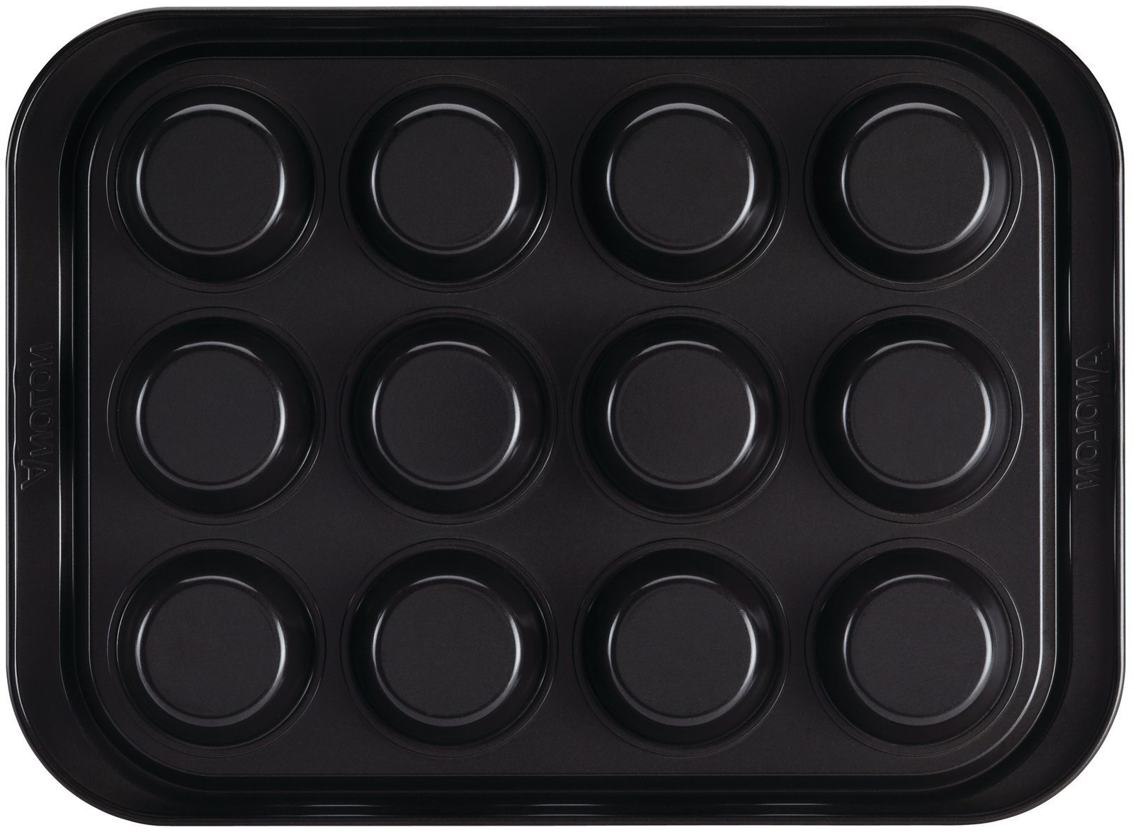 Anolon Allure Nonstick 12-Cup Muffin Tin / Nonstick 12-Cup Cupcake Tin - 12 Cup, Onyx/Pewter