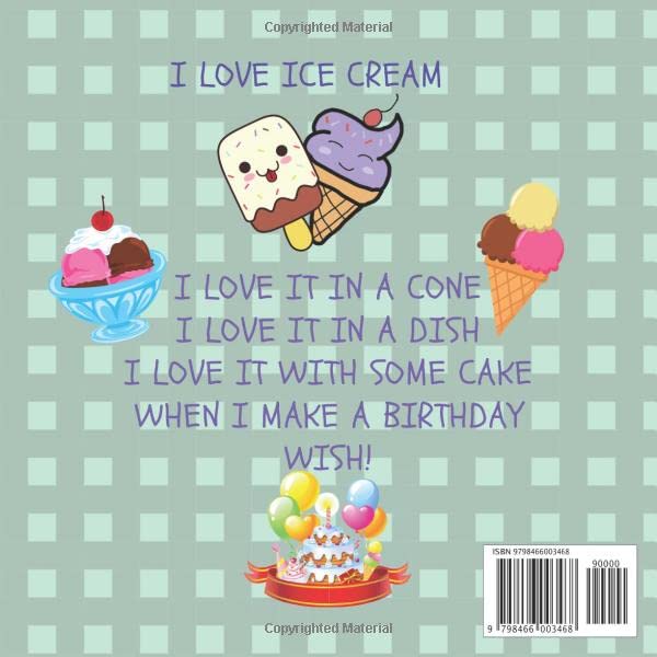 Toddler Books About Ice Cream I Love Ice Cream: Picture Books for Toddlers About Ice Cream