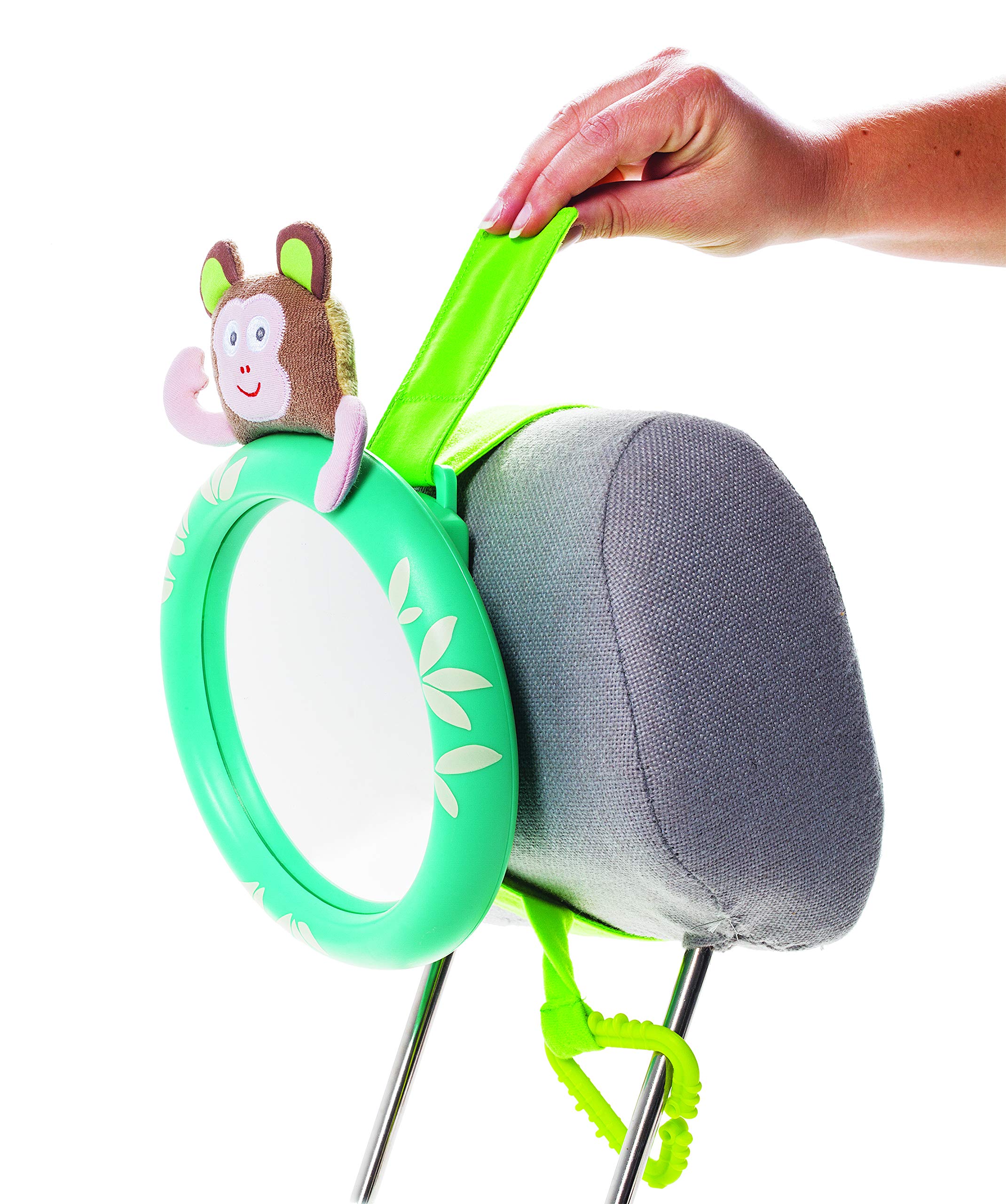 Taf Toys Tropical Car Mirror | Rear Facing Baby Mirror Enables Easier Drive & Easier Parenting, Eye to Eye Contact with Baby While Driving, Back Seat Adjustable Velcro Attachment, Colorful Design