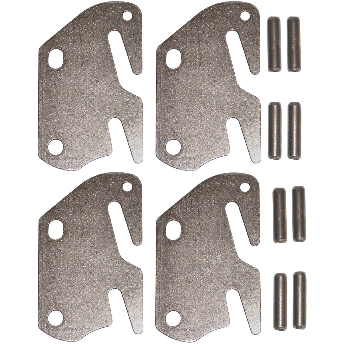 Belle and the Yank Bed Rail Hook Plates - Double Hook Fits 2" On Center Bracket or Bed Post - Heavy 13 ga.Steel Hooks - Made in USA (4, 1-1/4")