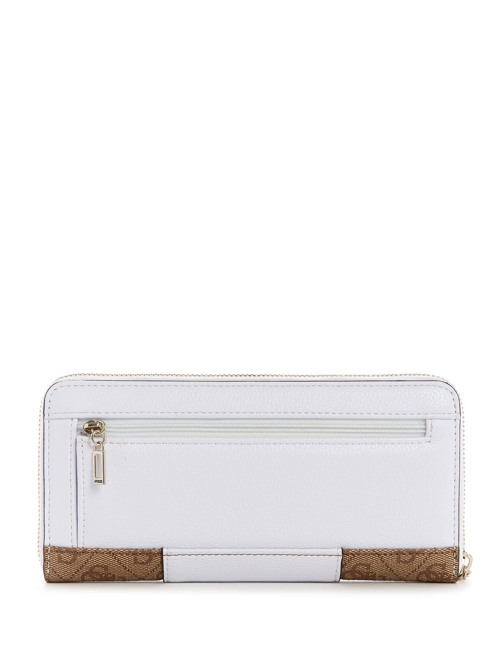 GUESS Noelle Large Zip Around Wallet, Latte Multi