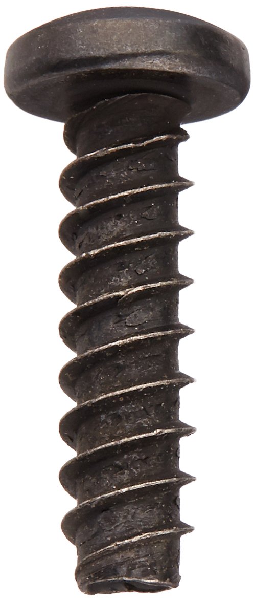 Small Parts 1012LPPB Steel Thread Rolling Screw for Plastic, Black Oxide Finish, Pan Head, Phillips Drive, #10-14 Thread Size, 3/4" Length (Pack of 50)