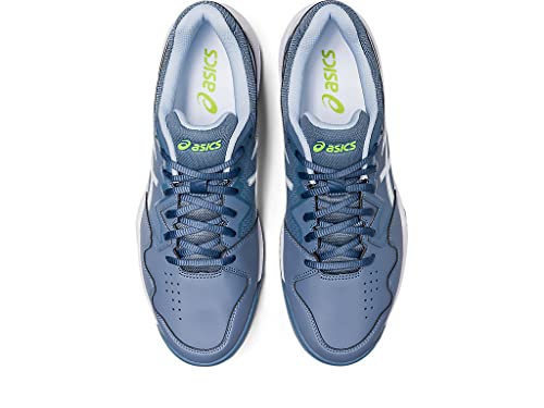 ASICS Men's GEL-DEDICATE 7 Tennis Shoes, 10.5,Steel Blue/White