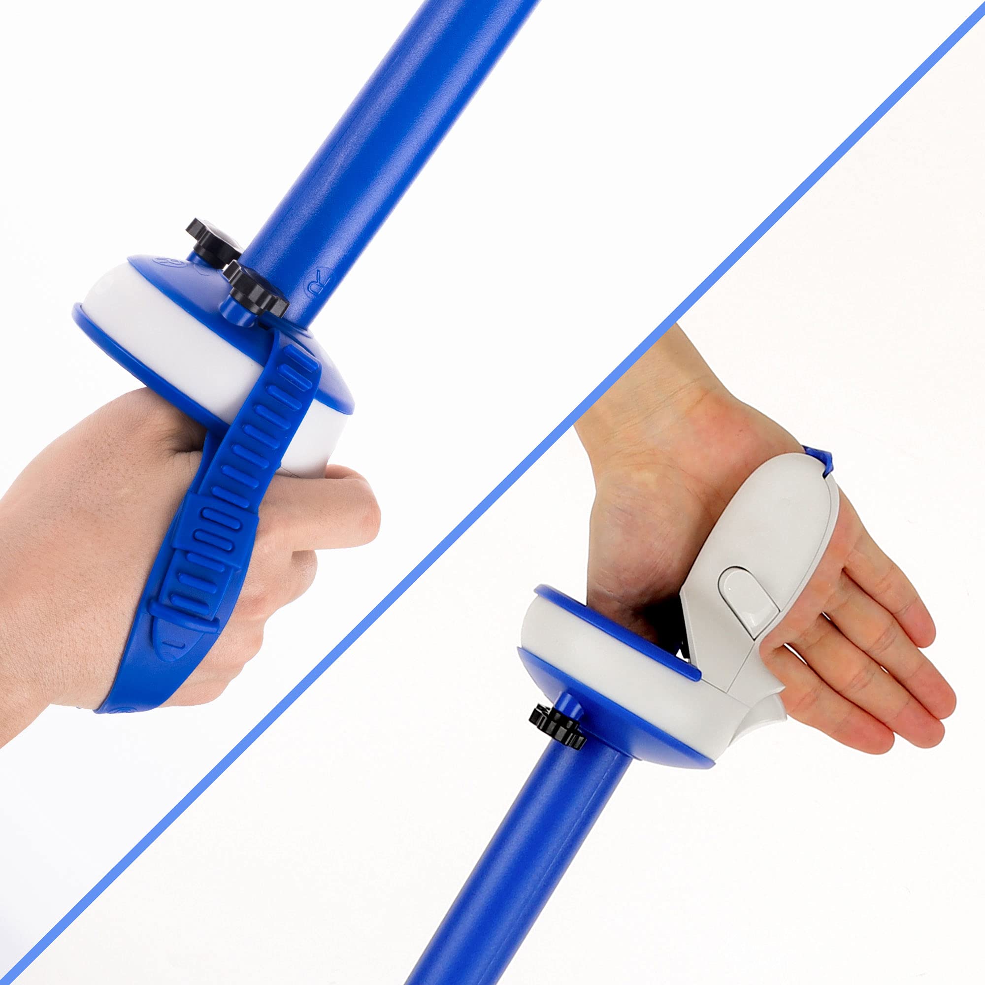 Hoolalas Dual Handles Grips Lightsabers for Oculus Quest 2 Controller Beat Saber Games Accessories Supernatural Jedi Training VR Workout