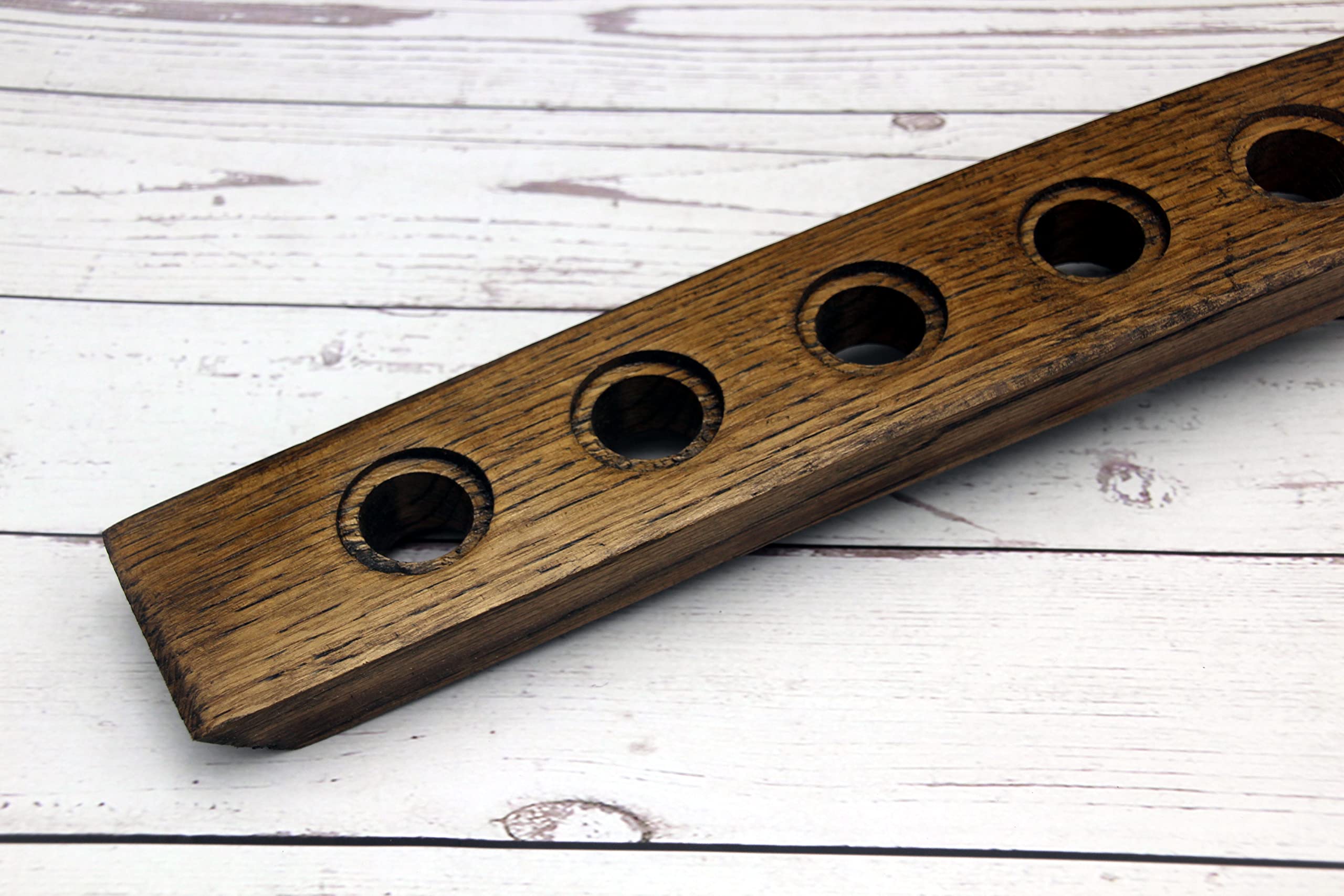 Barrel-Art cork display/Bourbon stopper holder/Cork Holder/Fits Blanton's stoppers (Dark Walnut)