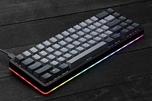 DROP ALT High-Profile Mechanical Keyboard — 65% (67 Key) Gaming Keyboard, Hot-Swap Switches, Programmable Macros, Backlit RGB LED, USB-C, Doubleshot PBT, Aluminum Frame (Kaihua Speed Silver, Black)