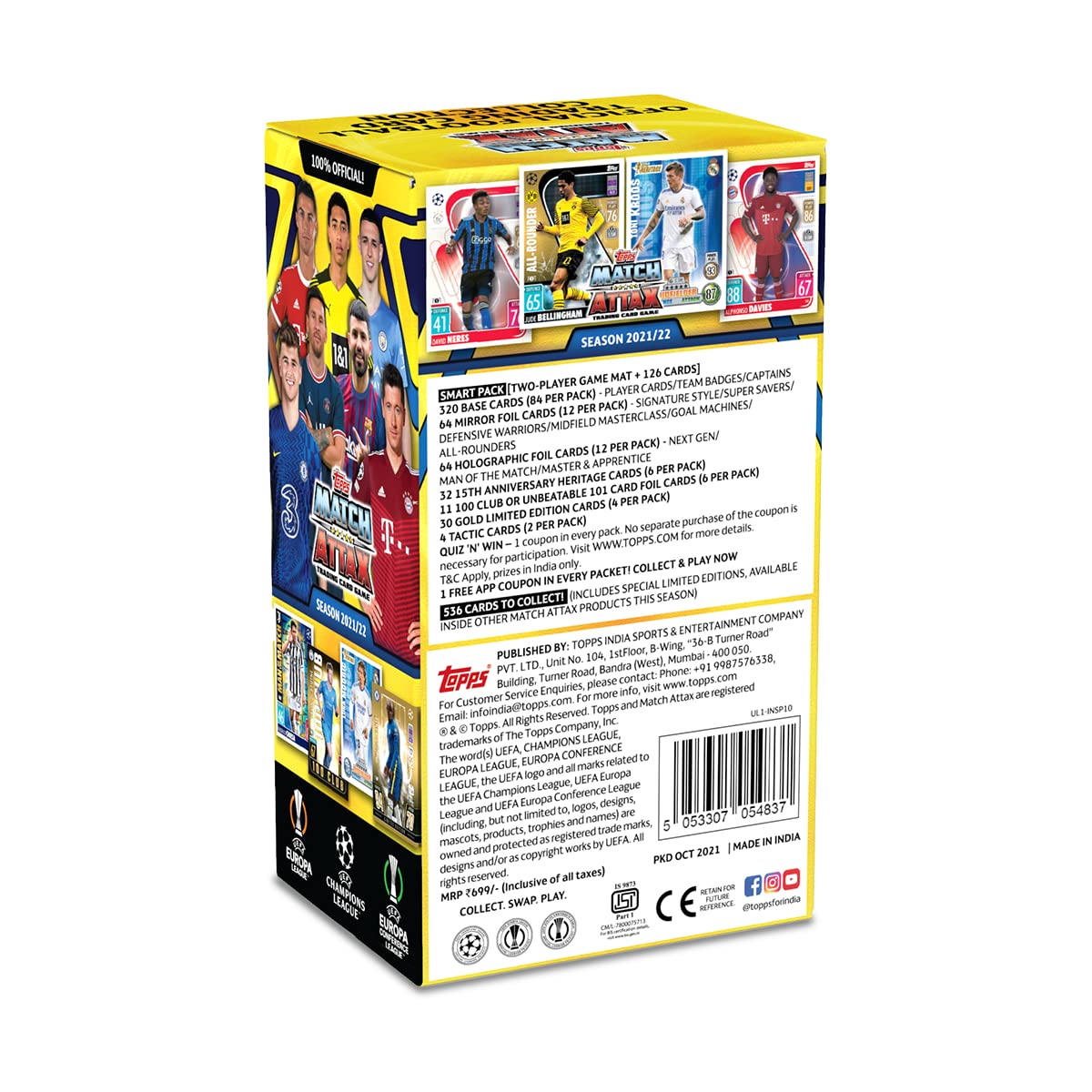 Topps UEFA Champions League 2021 22 TCG Collection Smart Pack