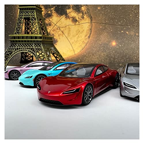 APLIQE Scale Model Vehicles for Metal Ornament Tesla Roadster Concept TM 1:64 Game Simulation Alloy Car Model Sophisticated Gift Choice (Color : 5)