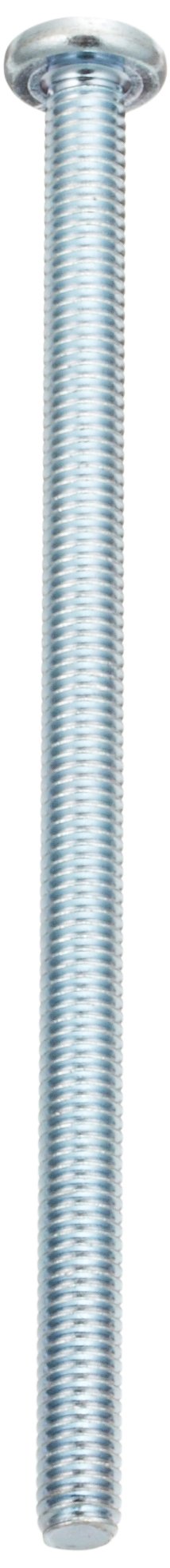 Small Parts Steel Pan Head Machine Screw, Zinc Plated, Meets ASME B18.6.3, #2 Phillips Drive, #10-32 Thread Size, 3-1/2" Length, Fully Threaded, Imported (Pack of 25)
