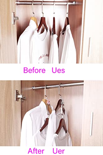Clothes Hanger Connector Hooks 60 Pcs Hangers Space Saving Closet Hanger Plastic Hooks for Family or Clothing Shop Organizer Hangers Accessory