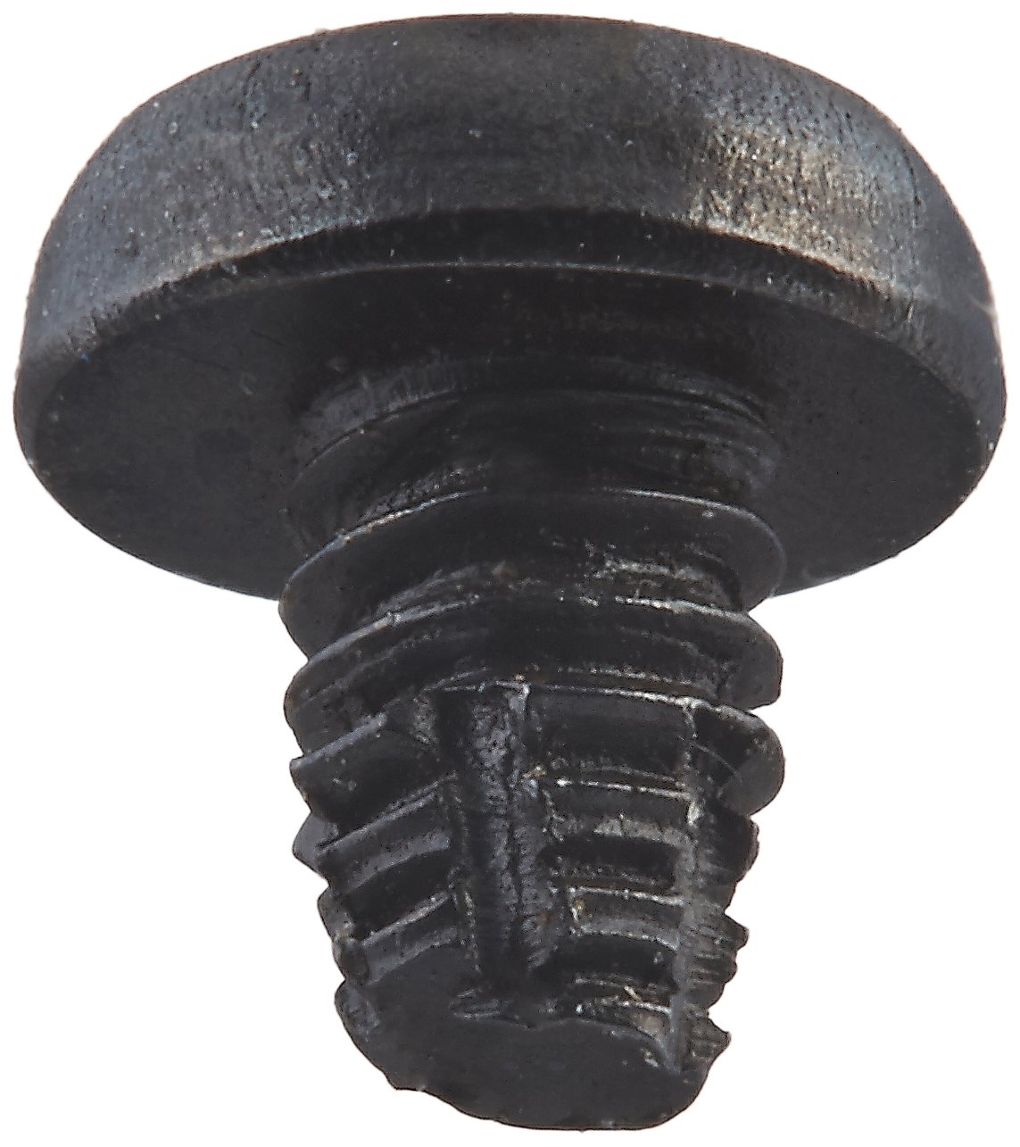 Small Parts-0202 Steel Thread Cutting Screw, Black Oxide Finish, Pan Head, Phillips Drive, Type F, #2-56 Thread Size, 1/8" Length (Pack of 100)