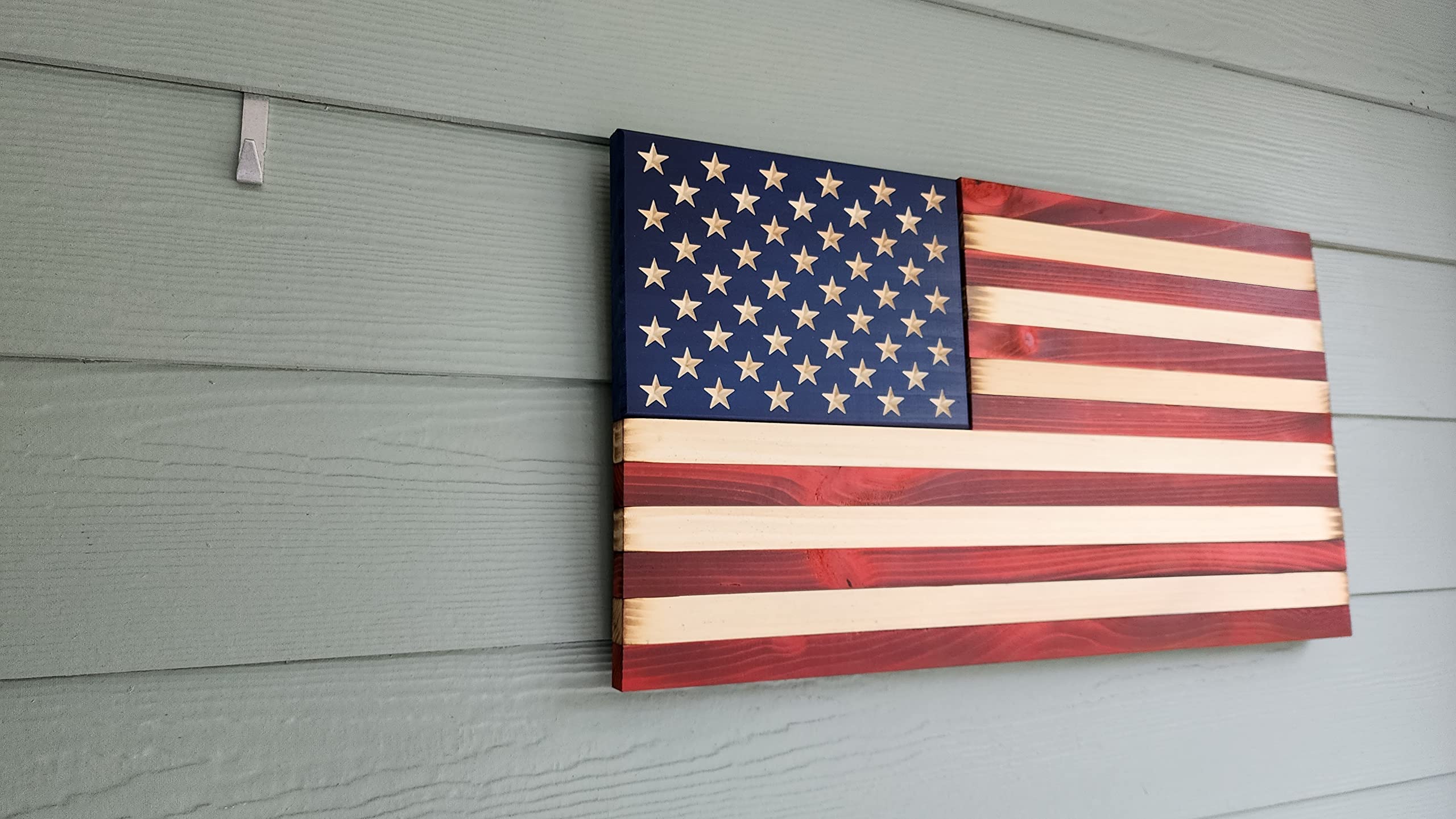 NoDamageHooks The Original for Fiber Cement Board siding ONLY! (8 Hooks and 1 Tool) - Invented, Patented and Made in The USA!