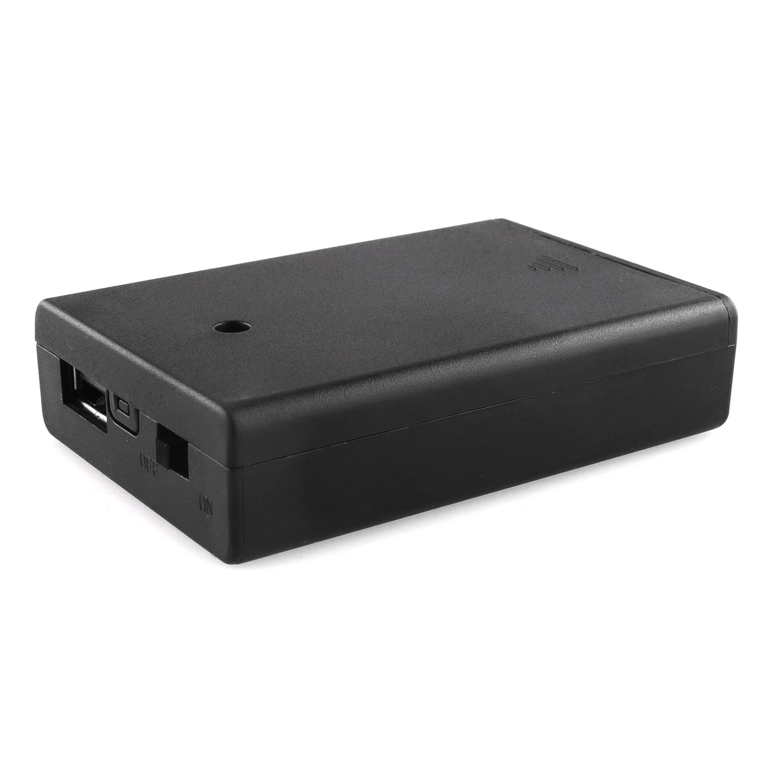 DGZZI Battery Case 3 AA Battery Box Holder with ON-Off Switch and USB Female Socket Black