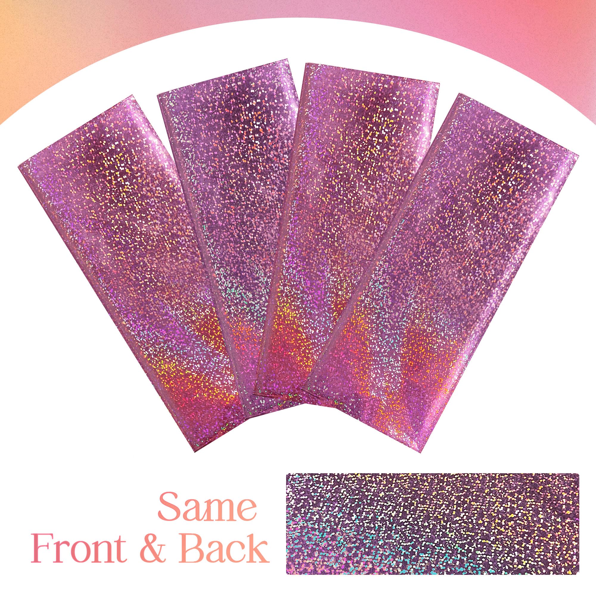 Just Shimmer 2 pcs Pink Holographic Plastic Tablecloths Laser Table Covers 40" x 108" Foil Disposable Table Cloths for Party Birthday Wedding Christmas Holiday Party Decorations