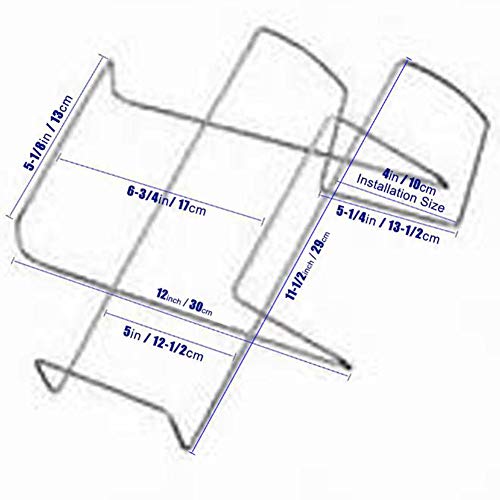 Attisstore Hard Hat Holder for Truck Seat, Steel Hard Hat Racks with Rust Resistant Seat Back Storage, Gray