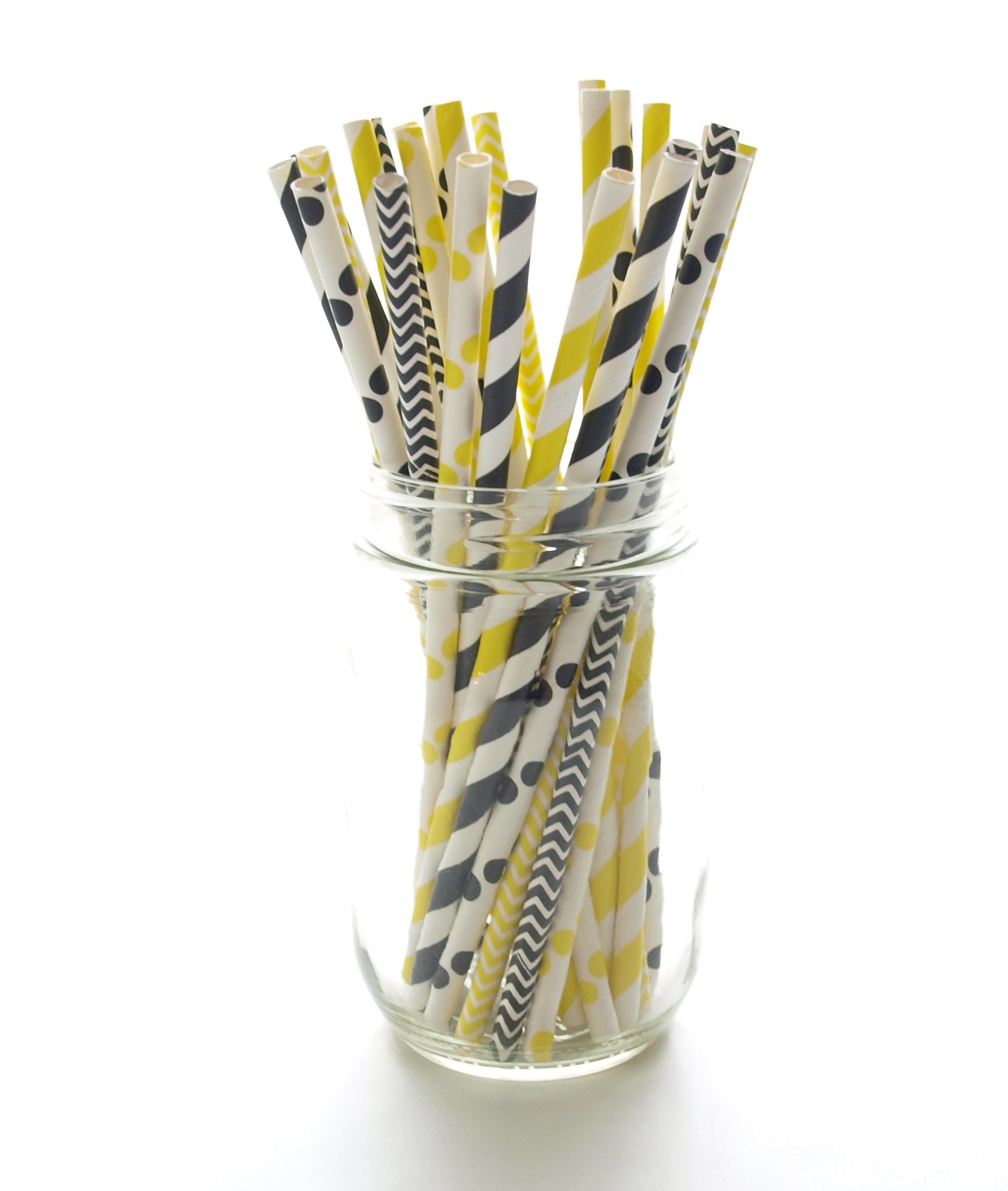 Bee Party Supplies, Bumble Bee Straws (50 Pack) - Honeycomb Birthday Decorations, Honey Bee Baby Shower Supply, Bumblebee Straw Kit