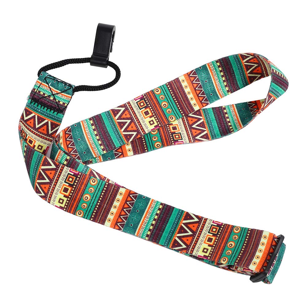 LiebeWH Ukulele Strap Adjustable Guitar Strap 19.7 to 27.6in Nylon Mini Guitar Belt Universal Sling with Hook Instrument Accessories