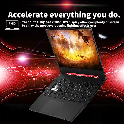 ASUS TUF Dash 15.6" 144Hz Gaming Laptop, Intel 12th Core i7-12650H, 32GB DDR5 RAM, 2TB PCIe SSD, NVIDIA GeForce RTX 3070 Graphics 8GB, Backlit Keyboard, Windows 11, Black, 32GB SnowBell USB Card