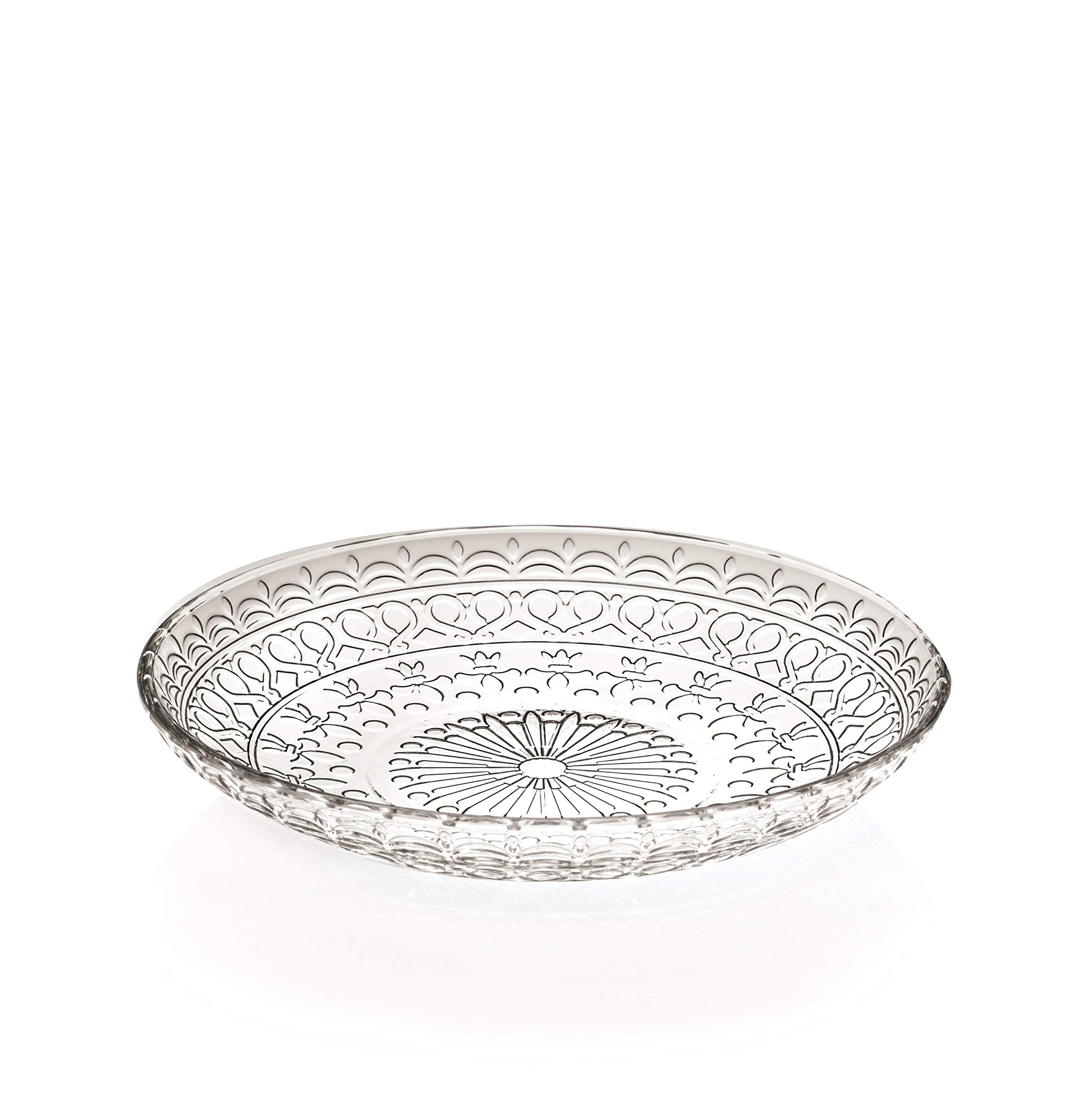 Barski Glass - Bowl - for Soup - Dessert - Pasta - Soup Plate - Designed -Set of 4-8.2" Diameter - Made in Europe