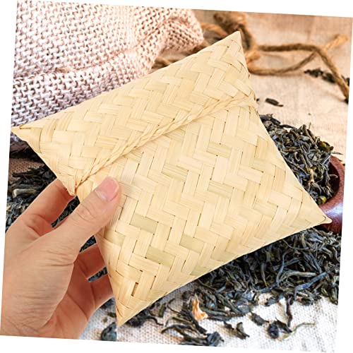 Cabilock Table Top Decor Bamboo Sticky Rice Basket s Wedding Decor 2pcs Bamboo Pillow Gift Box Decoration Bamboo Storage Tray Decor s Bamboo Food Basket Tablescape Decor