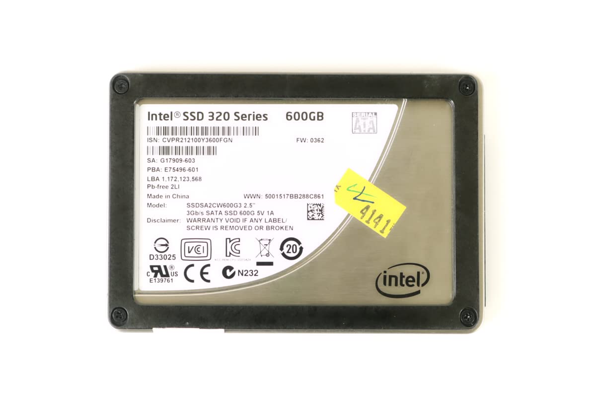 Intel 320 SSDSA2CW600G3 600 GB 2.5" Internal Solid State Drive - 1 Pack
