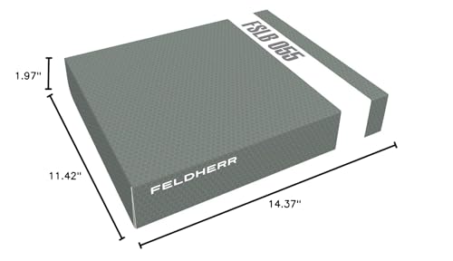 Feldherr Storage Box FSLB055 for Model Railway locomotives, Wagons and Vehicles - 4 Slots for H0 Gauge Horizontal, Amount:2 pcs.