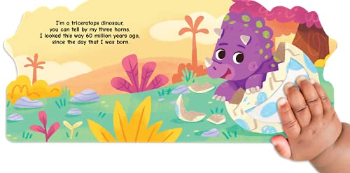 Dino Days with Triceratops - Touch and Feel Board Book - Sensory Board Book