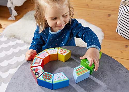 HABA Numbers Farm Counting and Stacking Wooden Blocks (Made in Germany)