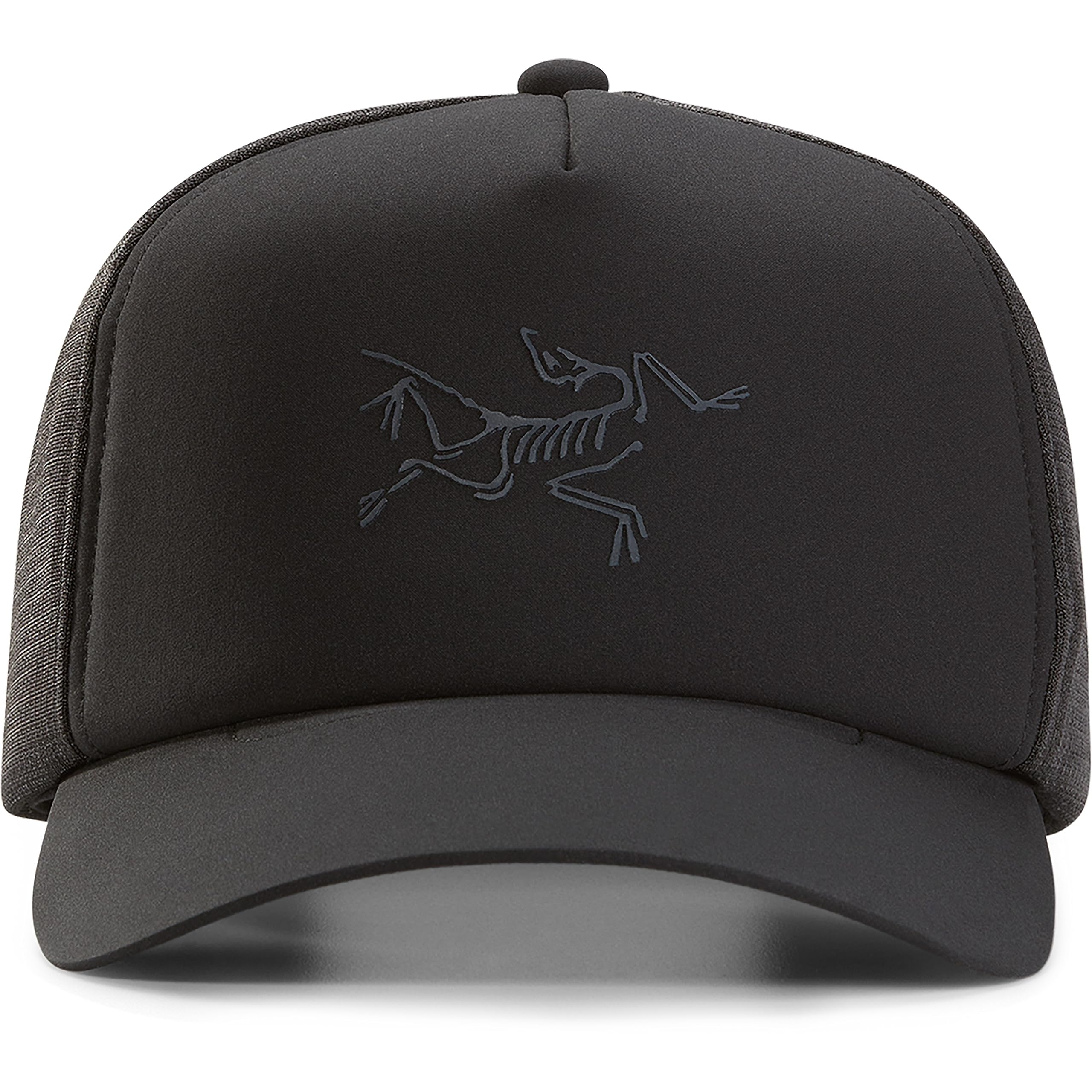 Arc'teryx Bird Curved Brim Trucker Hat | Curved-Brim Performance Trucker | Black, One Size