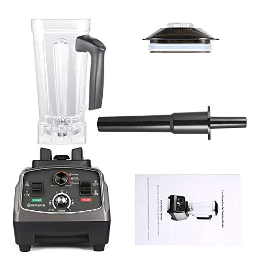 BATEERUN 2200W Professional Blender, High Speed Countertop Blender for Shakes and Smoothies, 68 Oz Commercial Smoothie Blender for Kitchen, Smoothie Maker BPA-Free (Black) (8 blades)