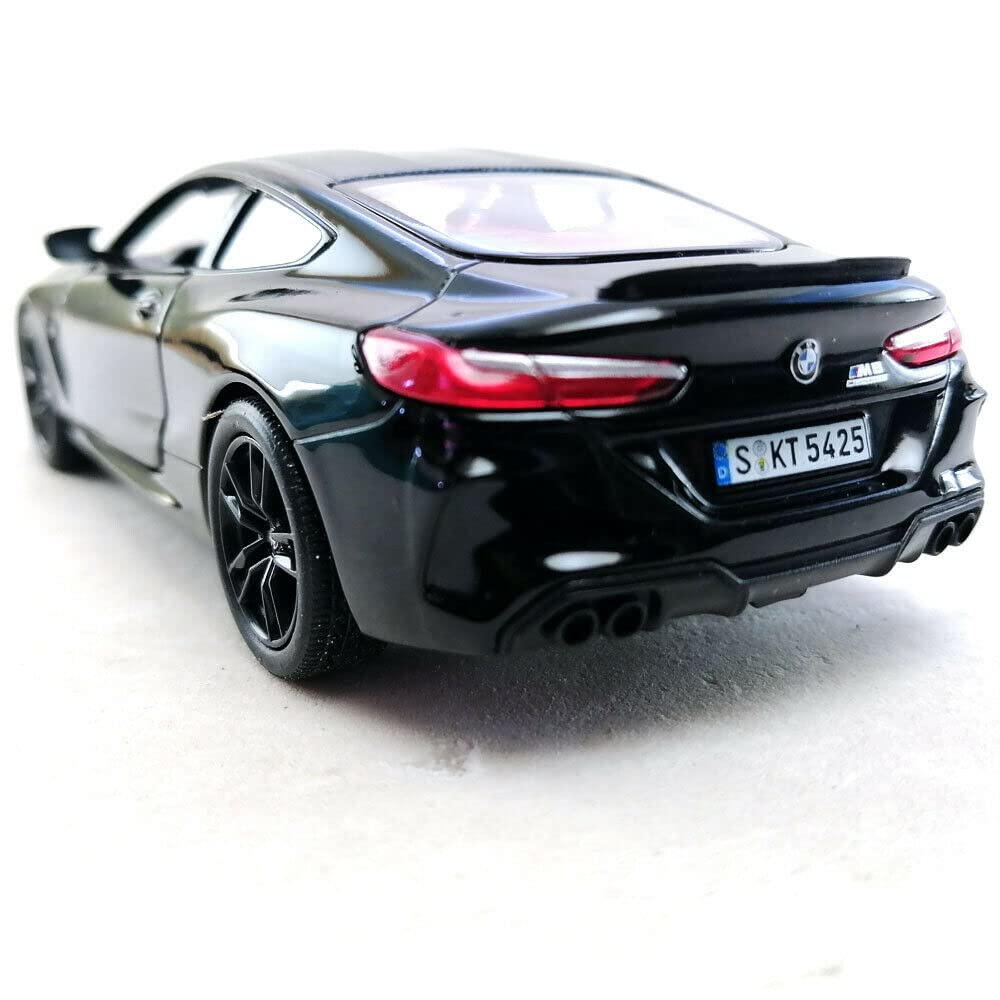 KiNSMART BMW M8 Competition Black Red 5" 1:36 Scale Die Cast Metal Model Toy Car w/Pullback Action