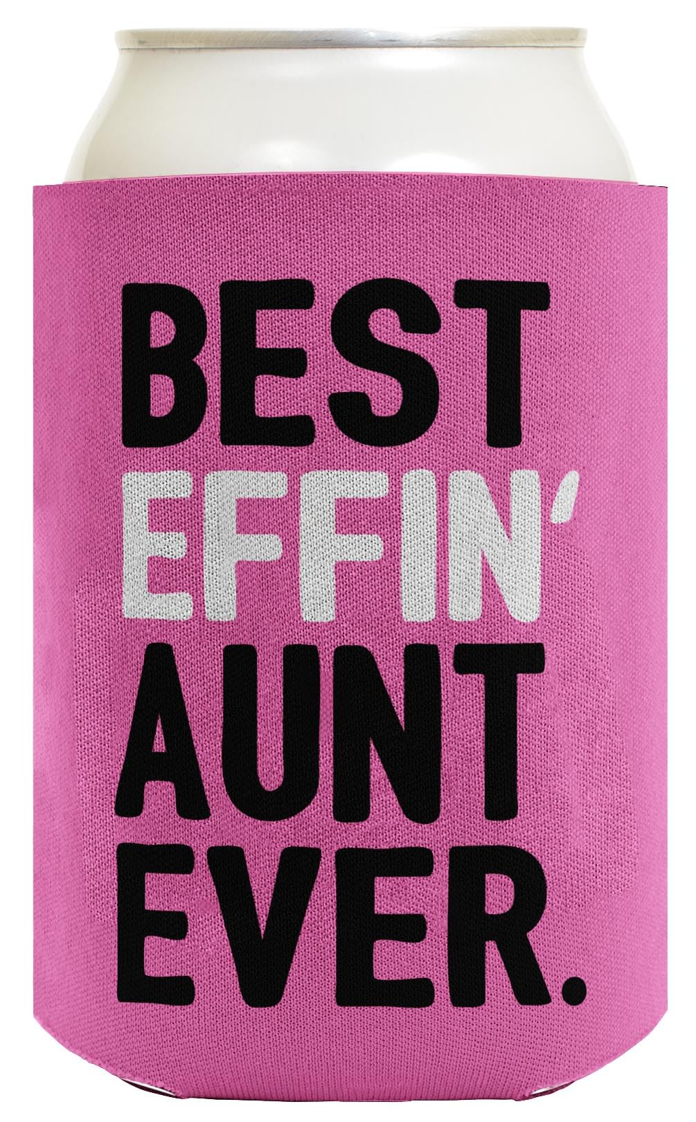 Aunt Uncle Gifts Best Effin' Aunt and Uncle Ever Funny Aunt Uncle Announcement Aunt Uncle Gift Set 2 Pack Can Coolie Drink Coolers Coolies Blue & Pink