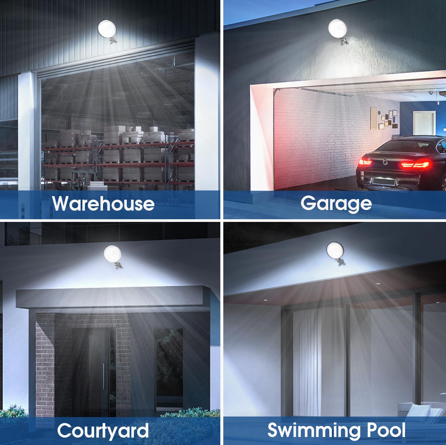 StarMoitic LED Barn Light, 150W 20000LM Dusk to Dawn Outdoor Lighting, Yard Light IP66 Waterproof, 150ยฐ Angle Adjustable Bright Outdoor Street Light for Garden, Garages, Attics, Patios, and Barns