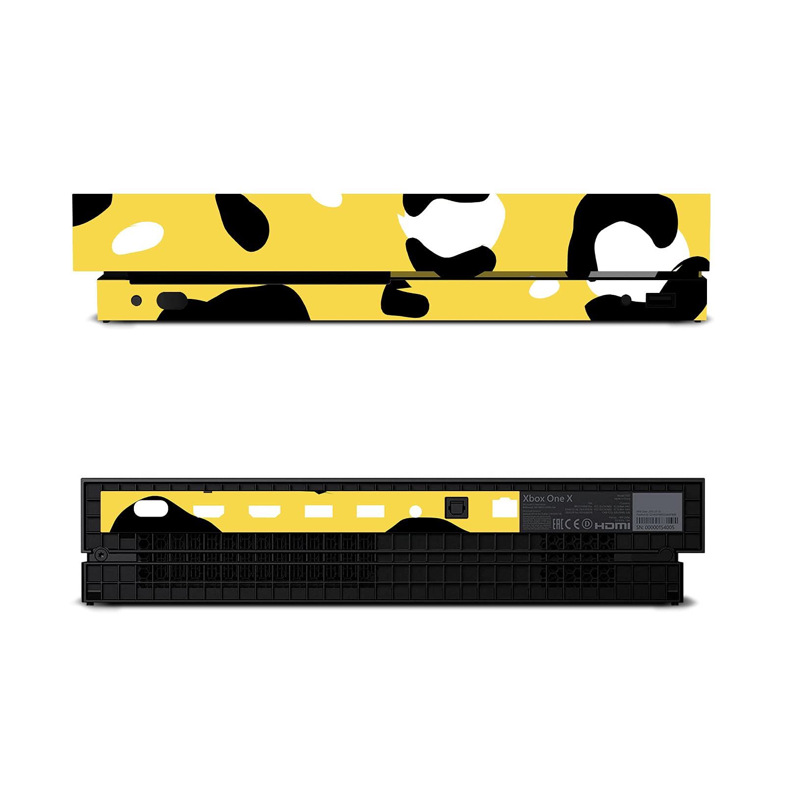 Head Case Designs Officially Licensed Grace Illustration Yellow Leopard Art Mix Vinyl Sticker Gaming Skin Case Cover Compatible With Xbox One X Console and Controller Bundle
