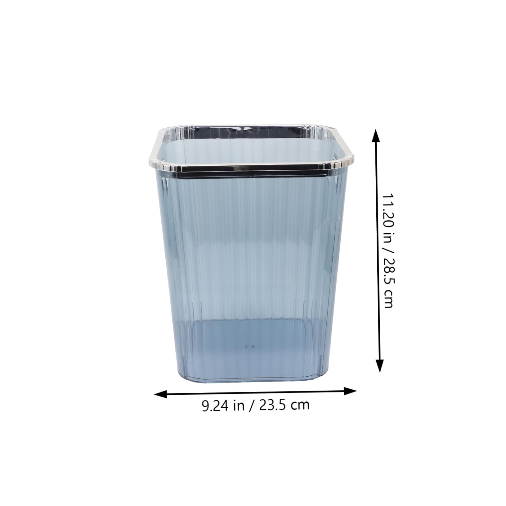 LABRIMP Garbage Can Trash Bin Container Square Bucket Bin with Ring Trash Can 13 Gallon Clear Trash Bin Pink Trash Bags Bathroom Wastebasket Kitchen Sanitary Bucket Office The Pet Slender