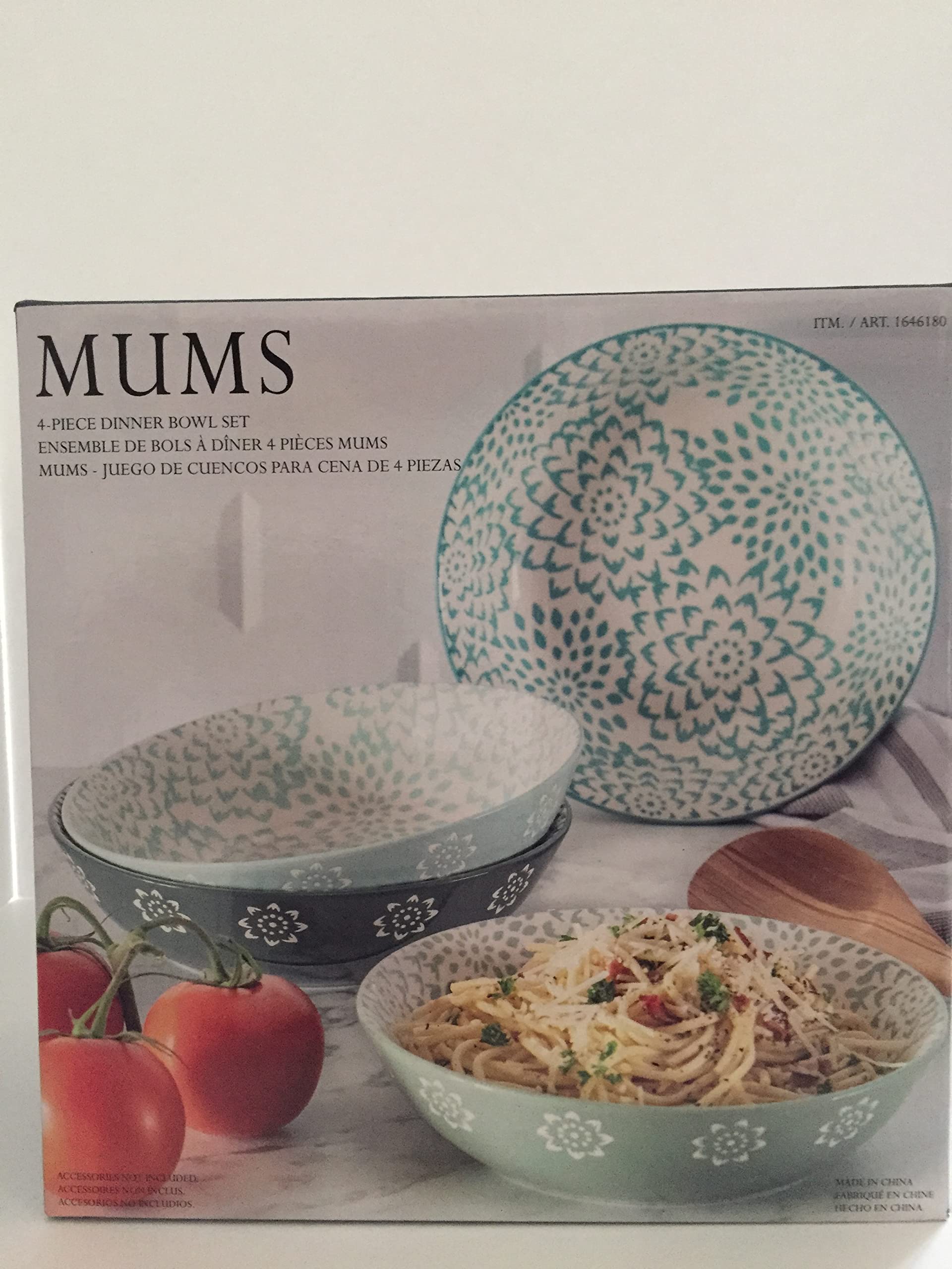 Baum Mums 4-Piece Dinner Bowl Set