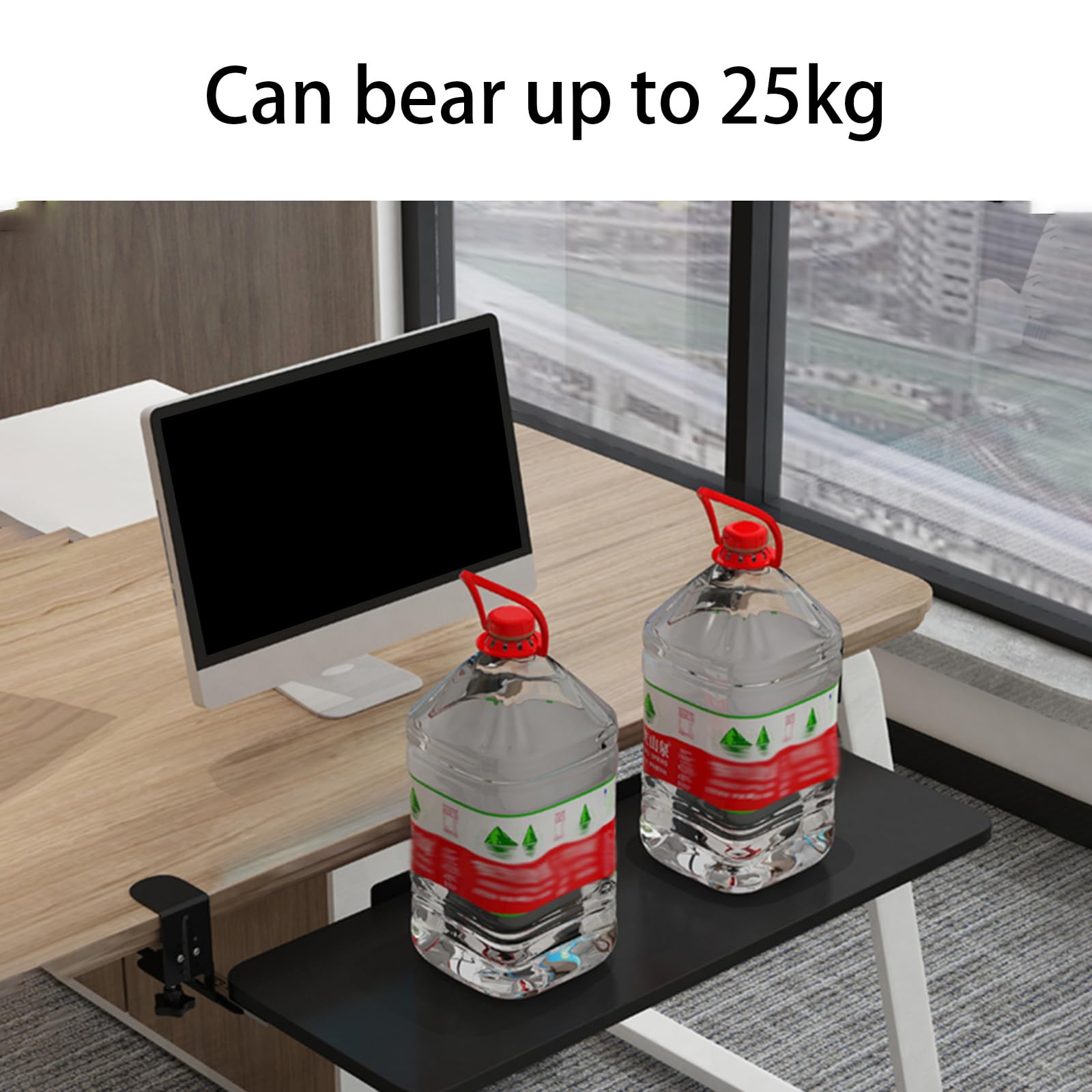 BBAUER Desk Keyboard Tray, Keyboard Tray Under Desk, Ergonomic Keyboard Tray, for Support Keyboard and Mouses, for Home or Office