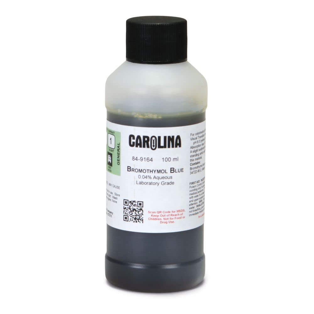 Bromthymol Blue, 0.04% Aqueous, Laboratory Grade, 100 Ml