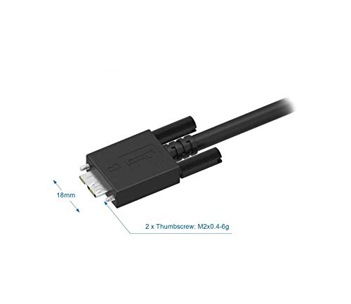 Newnex USB 3.0 A/M to Micro B/M with Dual Screw Lock Cable, 3m (10 ft.), SuperSpeed Supported, USB3 Vision Camera Compatible
