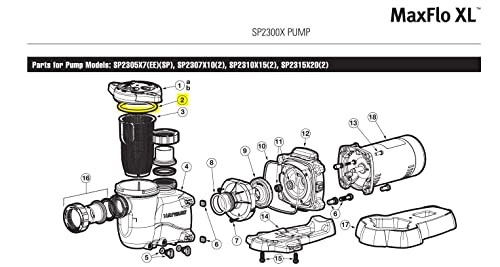 Beaver Island Parts Co. fits Hayward SPX2300Z4 Max Flo XL Strainer Cover O-Ring